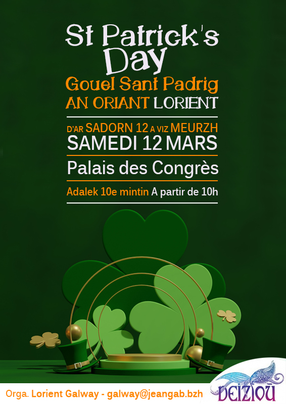 St-Patrick's Day / Gouel Sant-Padrig, Lorient - Emglev Bro an Oriant